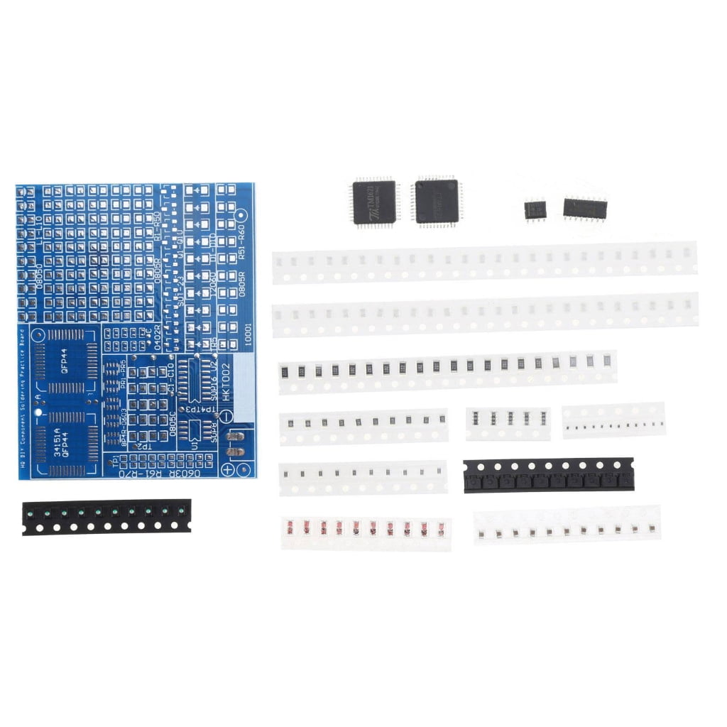 DIY Soldering Exercise Parts Resistor Diode Transistor Welding Practice ...