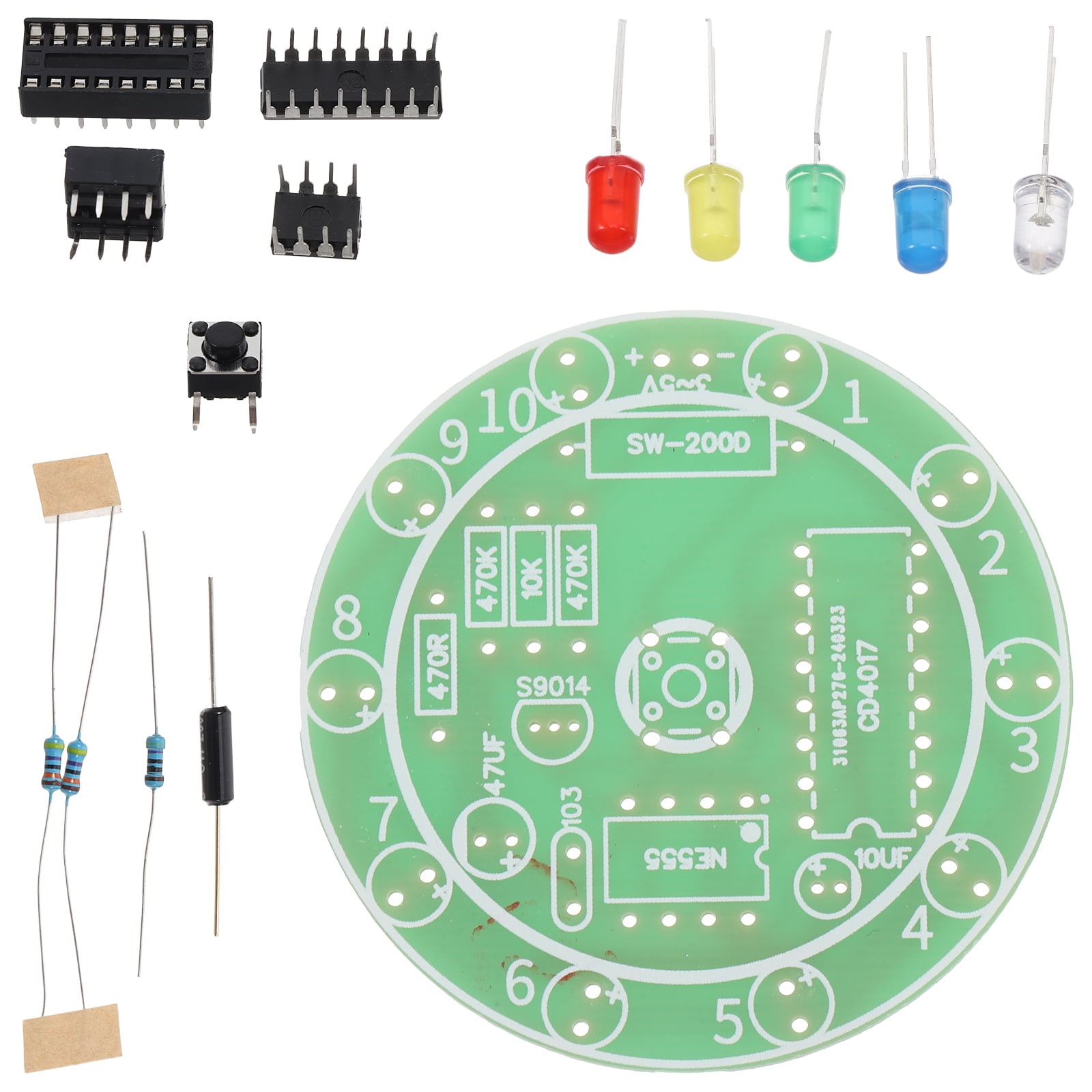 OUNONA DIY Soldering Practice Kit for Beginners with Plastic Training ...