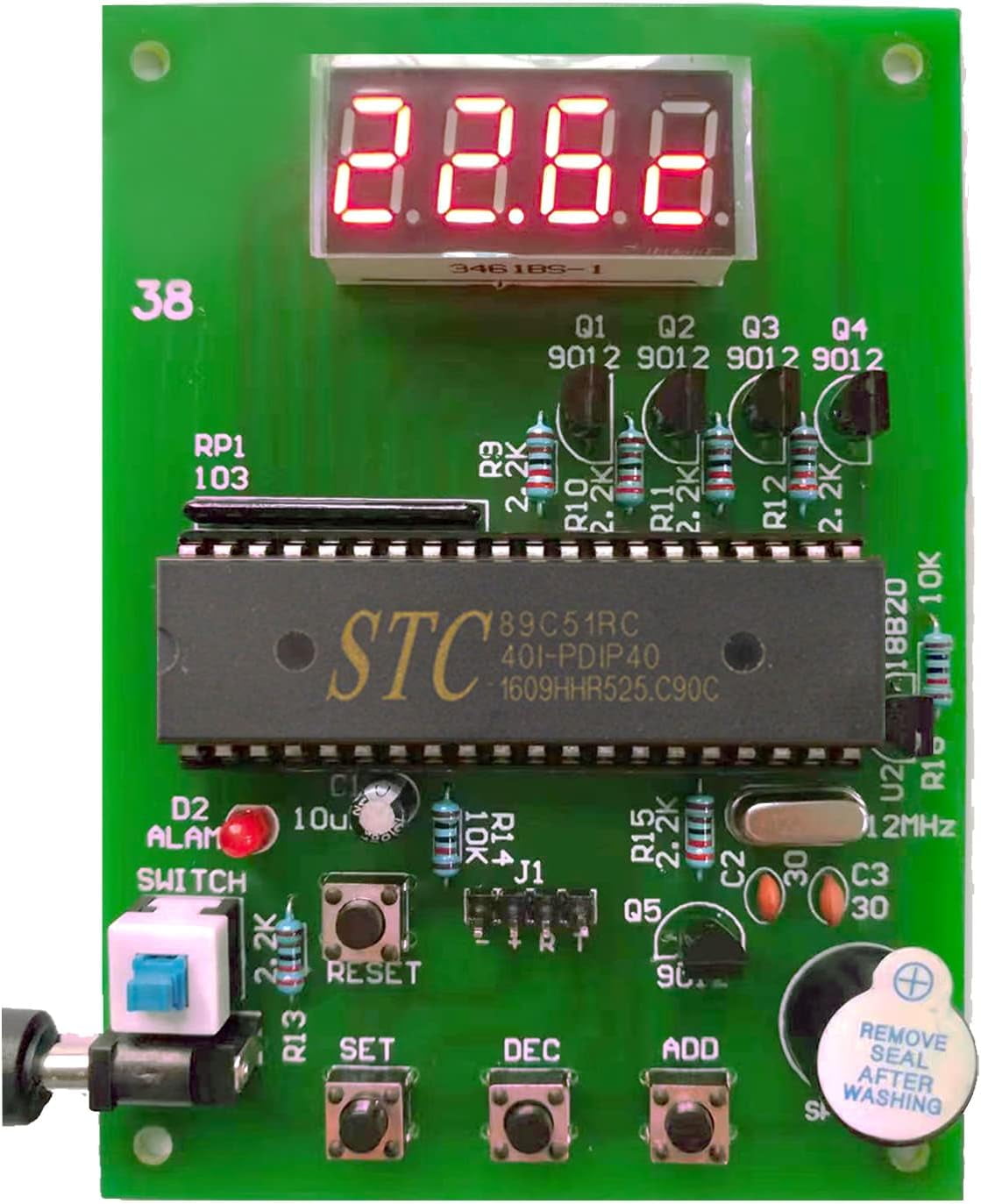 DIY Soldering Practice Kits DS18B20 Temperature Sensor Module DIY ...