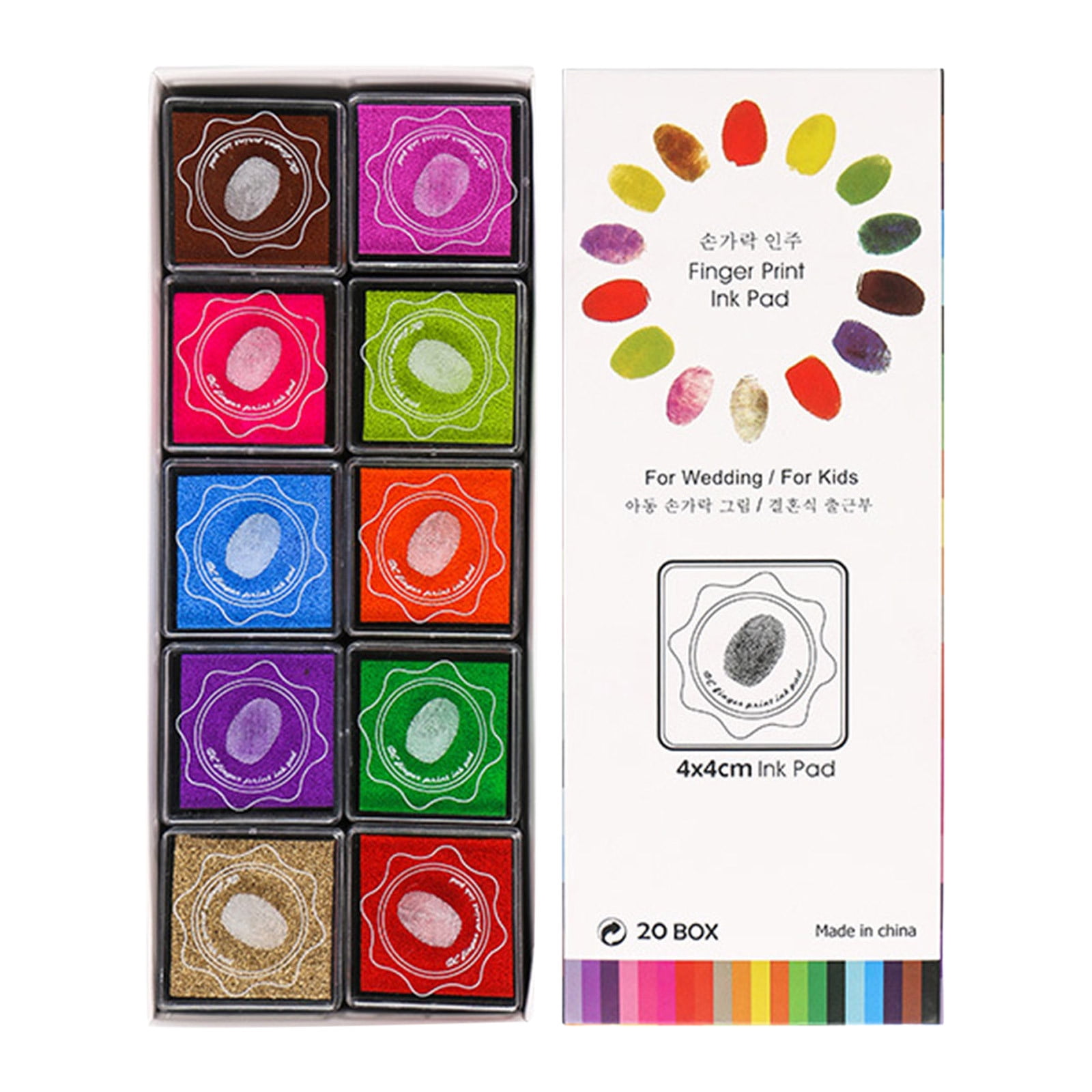 DIY Sponge Finger Painting Kit, Finger Sponge Daubers Set with 20 ...