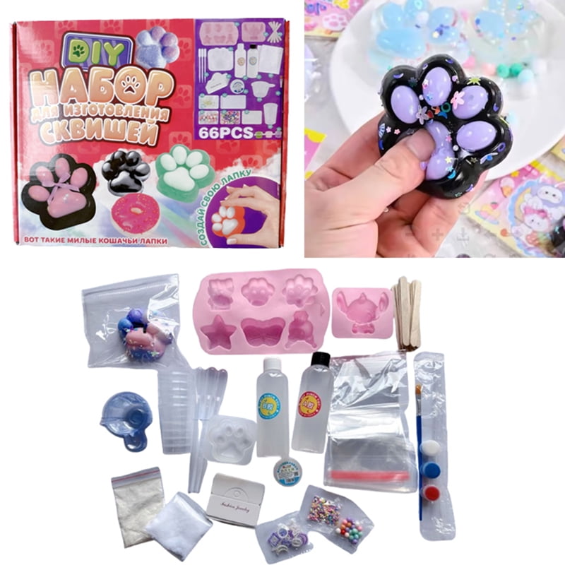 DIY Squeeze Toys Kits,Animal Mini Squishies Toys,Make Your Own ...
