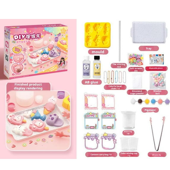 DIY Squeeze Toys Kits,Make Your Own Squishies,Animal Mini Squishies ...