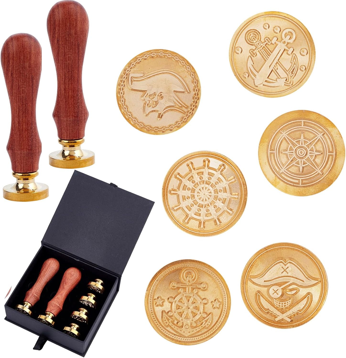 DIY Stamp Making Kits Including Pear Wood Handle and Brass Wax Seal ...