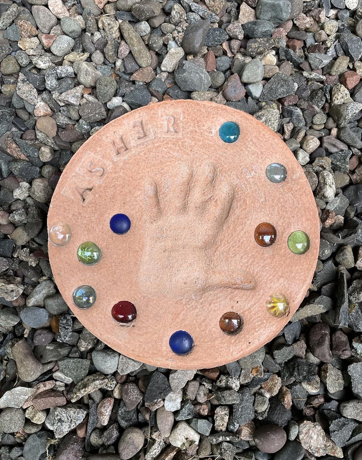 DIY Stepping Stone Kit with Color Pigment, Handprint Stepping Stone ...