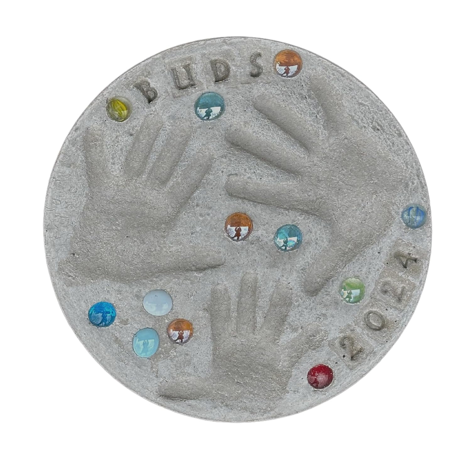 DIY Stepping Stone Kit with Color Pigment, Handprint Stepping Stone ...