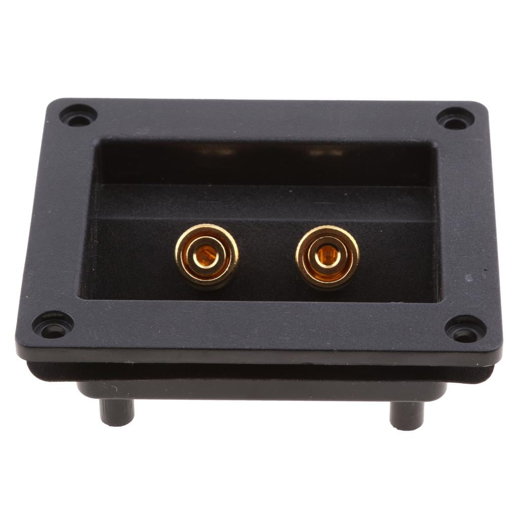 DIY Stereo Screw Cup Connectors Subwoofer 2-Way Speaker Box Terminal ...