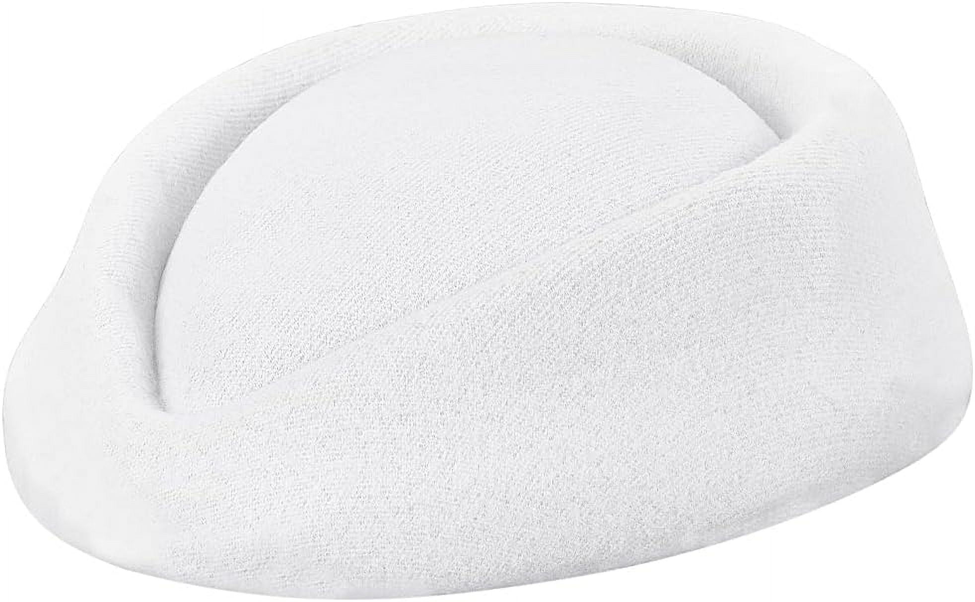 DIY Stewardess Pillbox Hat Fascinator Base Cap Wool Air Hostesses ...