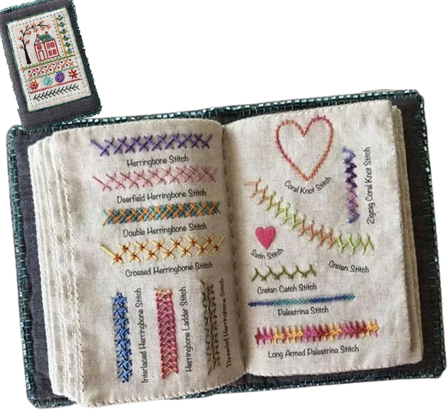 DIY Stitch Book, Embroidery Stitch Book for Beginners, Creative Mini ...