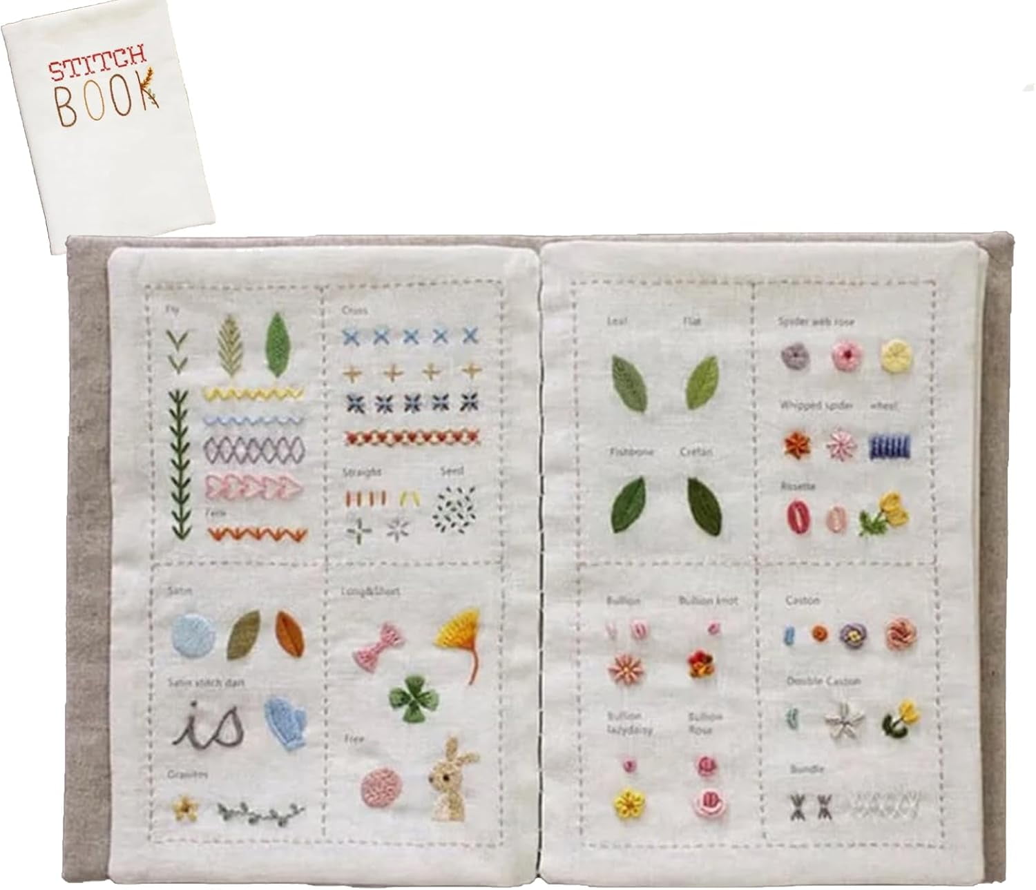 DIY Stitch Book, Embroidery Stitch Book for Beginners, Creative Mini ...