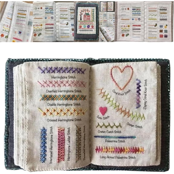 Embroidery Book Embroidery Set for Beginners Portable Embroidery Book ...