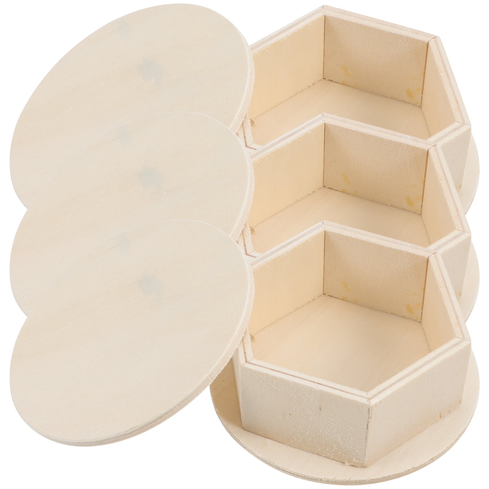 DIY Storage Box Wood Boxes for Crafts Small Organizer Wooden Treasure ...