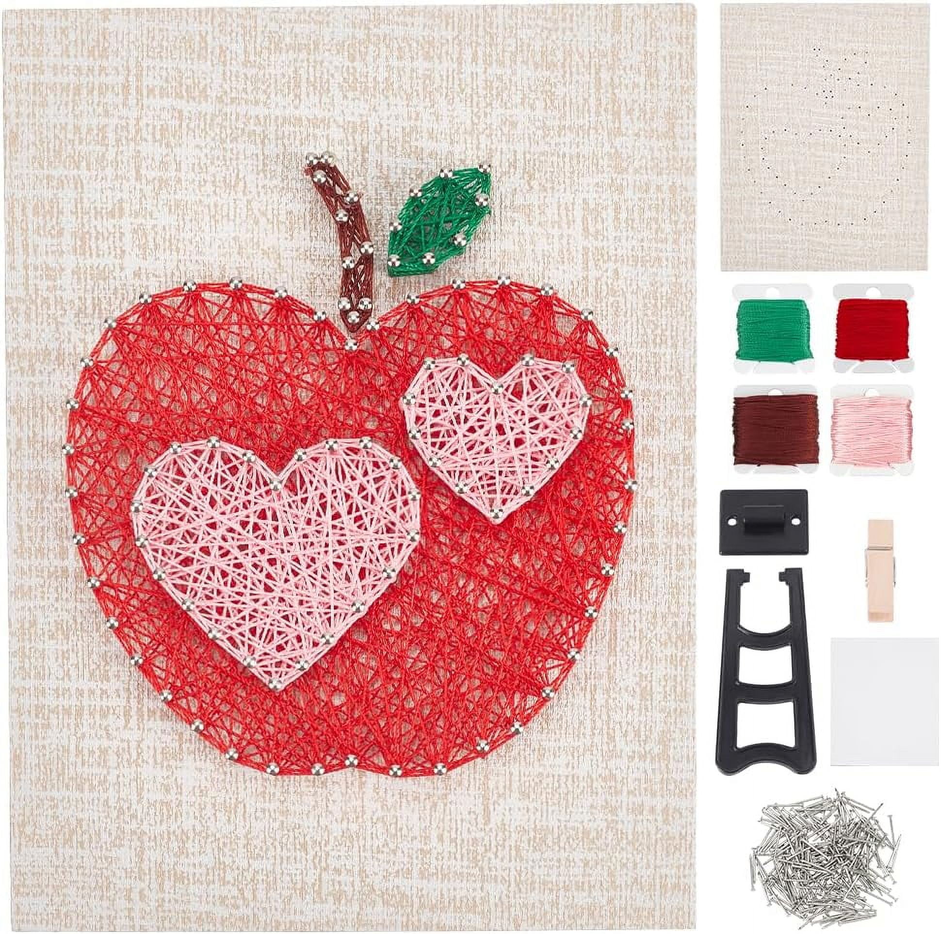 DIY String Art 3D Heart String Art Kits for Adults 8x6 String of The ...