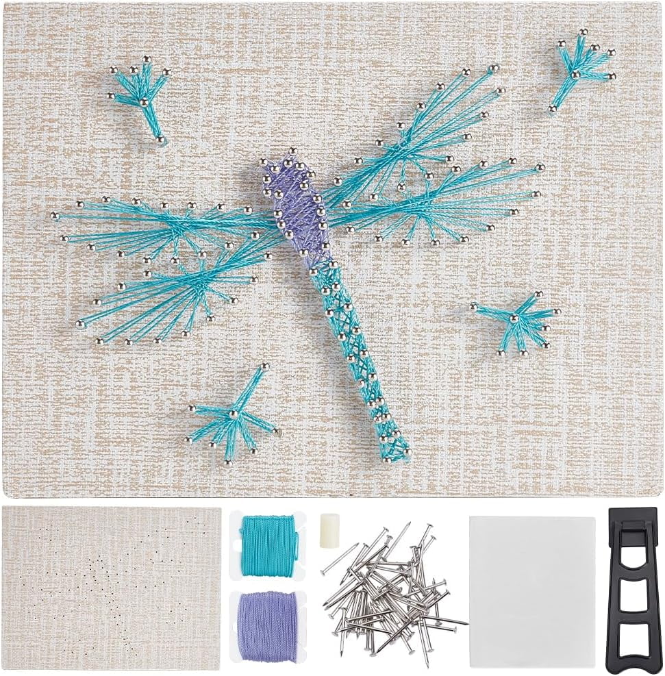 DIY String Art DIY Dragonfly String Arts and Craft Kits for Adults ...