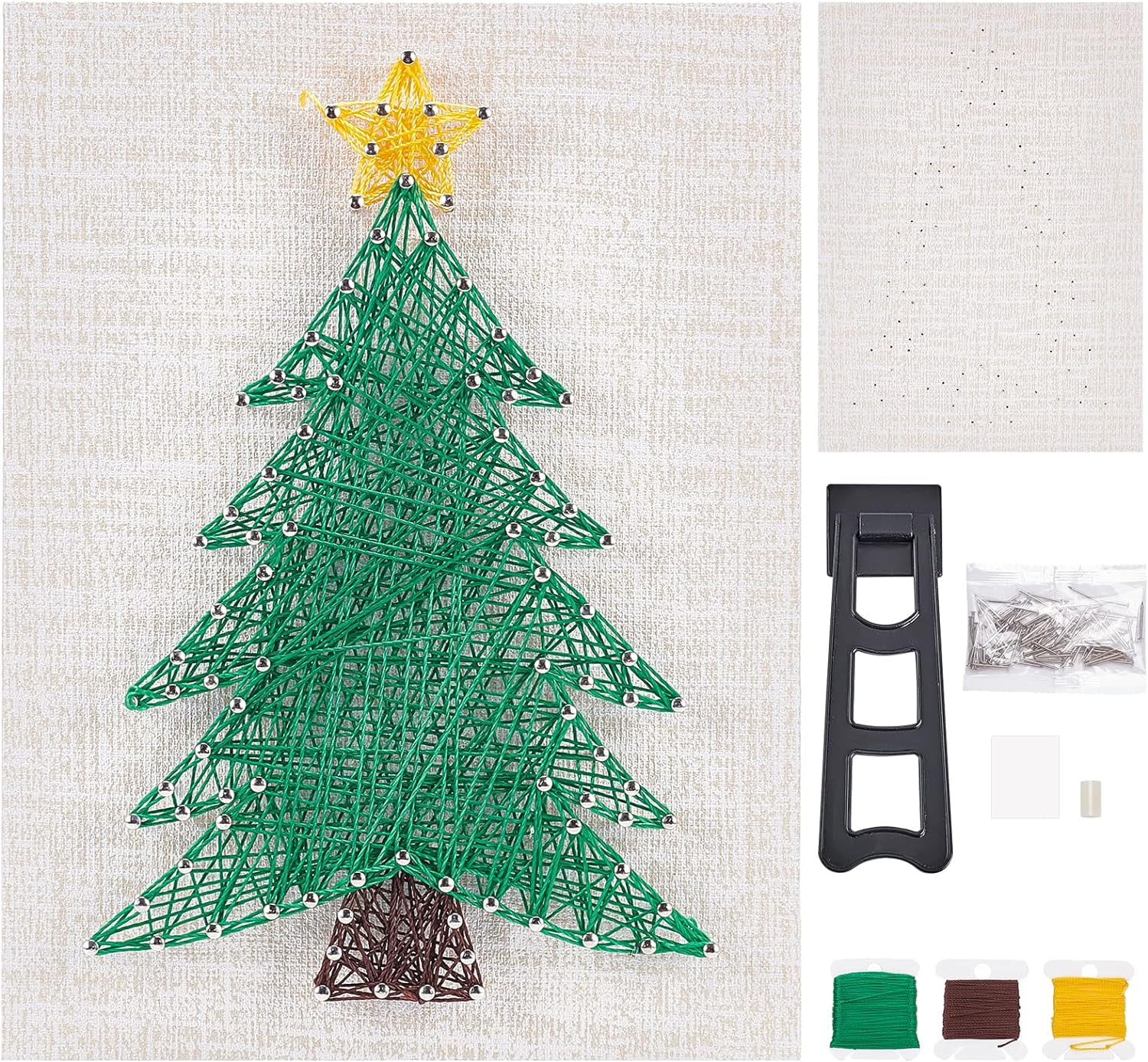 DIY String Art Kit Christmas Tree String Art Painting Nail String Art ...
