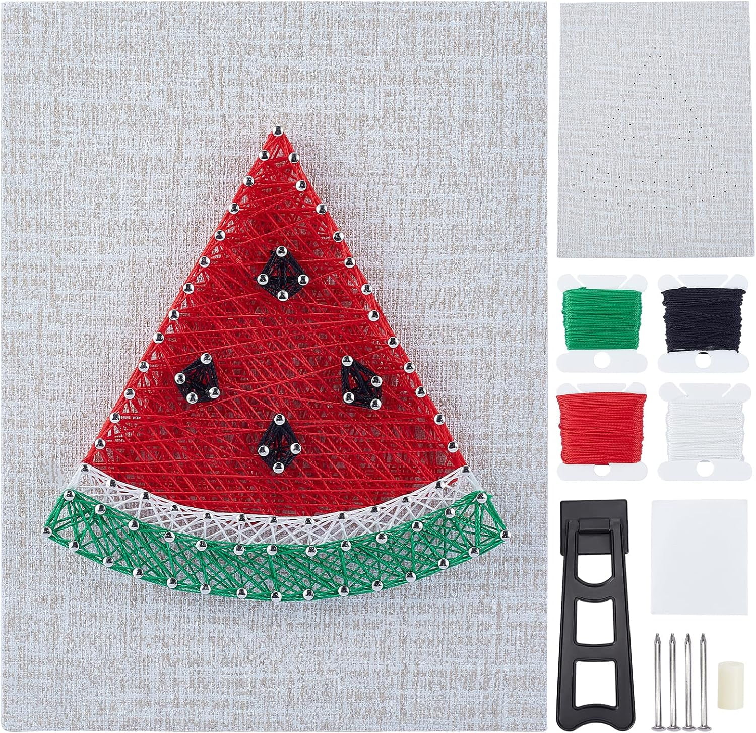 DIY String Art Kit Craft for Beginners Watermelon String Art Nail ...