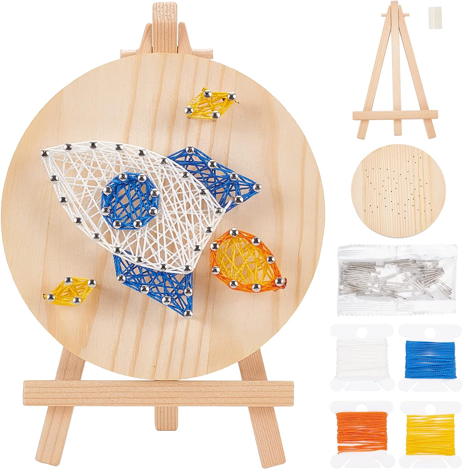 DIY String Art Kit Rocket String Art Painting Nail String Art Kit ...