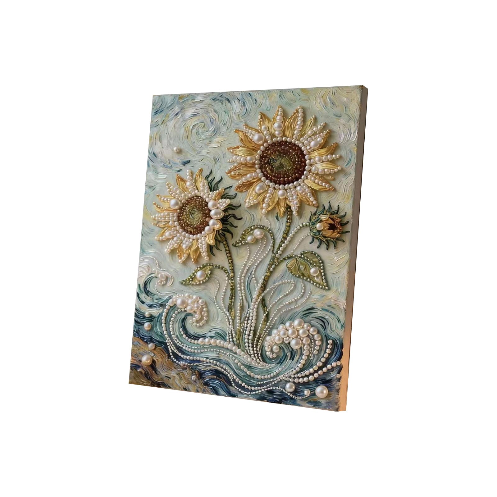DIY Sunflower Pearl Painting Kit for Adults - 3D All-Pearl Dot Painting ...