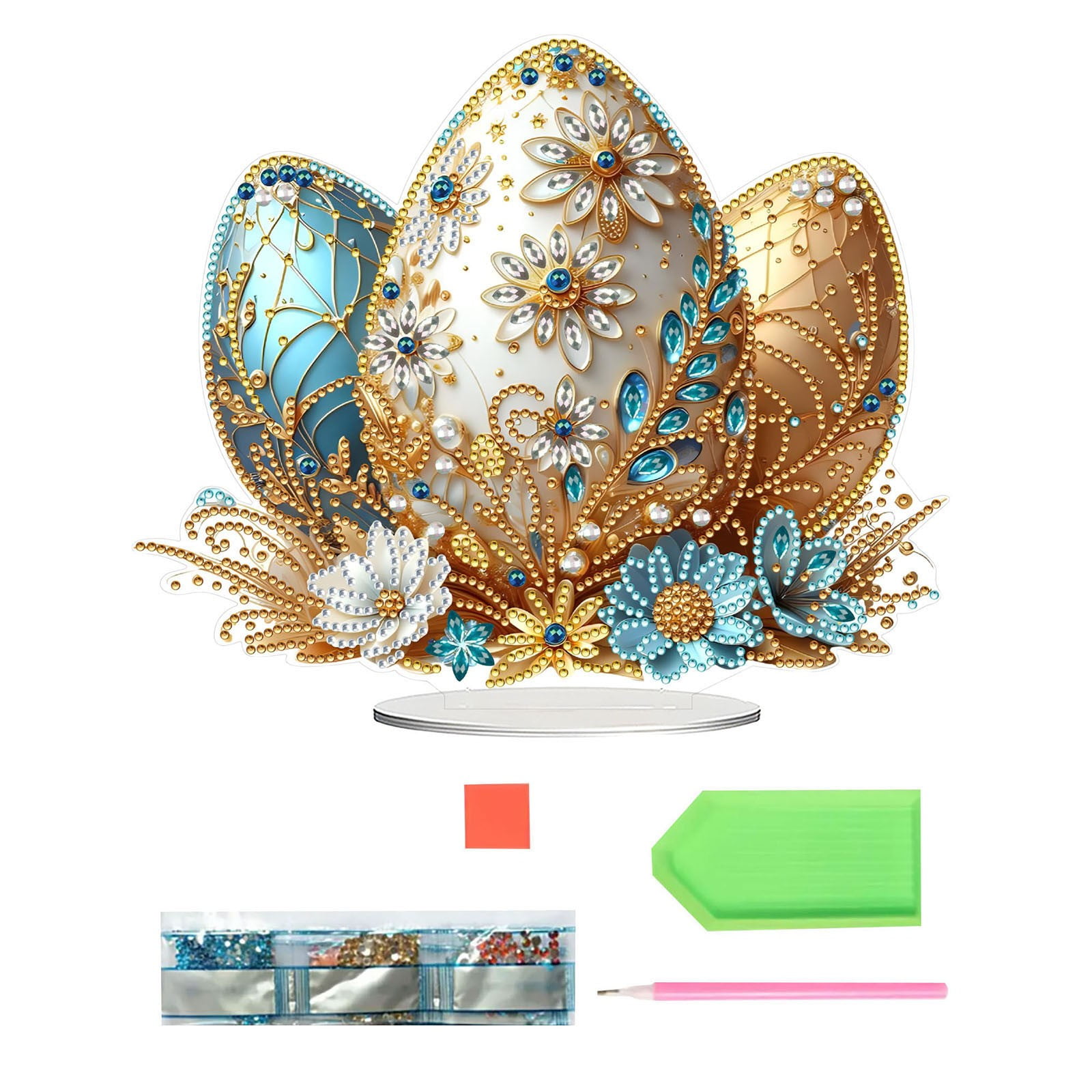 DIY Tabletop Diamond Art Painting Kit，Desktop Ornament Special Shaped ...