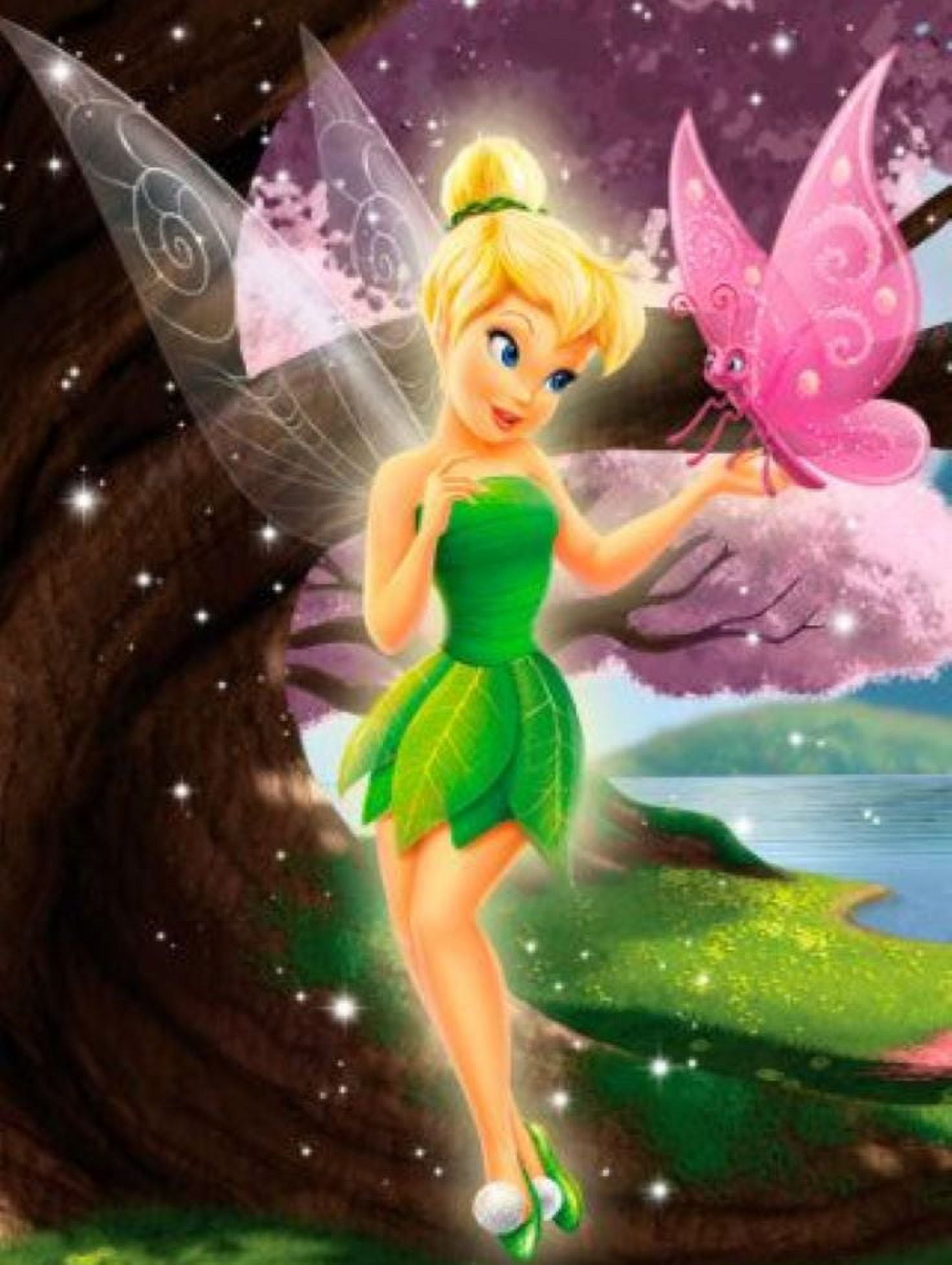 DIY Tinker Bell Diamond Art Painting Kit for Adult Full Round Diamond ...