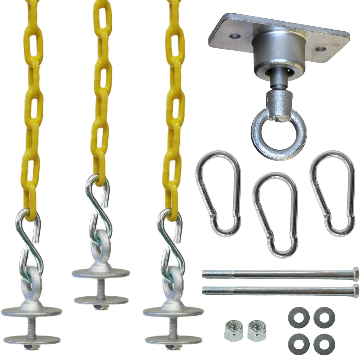 DIY Tire Swing Kit | Heavy-Duty Tire Swivel | Allows for 360-Degree ...