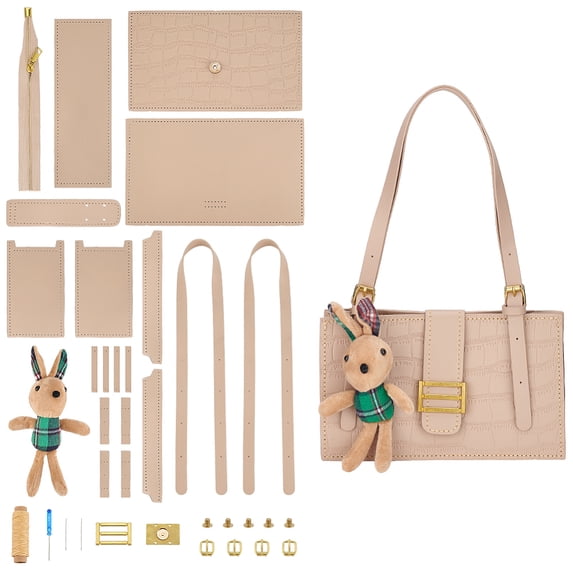 DIY Tote Bag Making Kits Handmade Sewing Handbag Making Kit with Rabbit ...