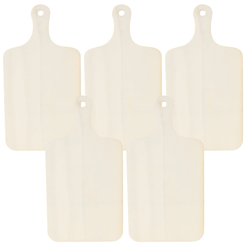 DIY Tray 5 Pcs Bread Serving Plate Children Craft Wood Childrens Toys ...