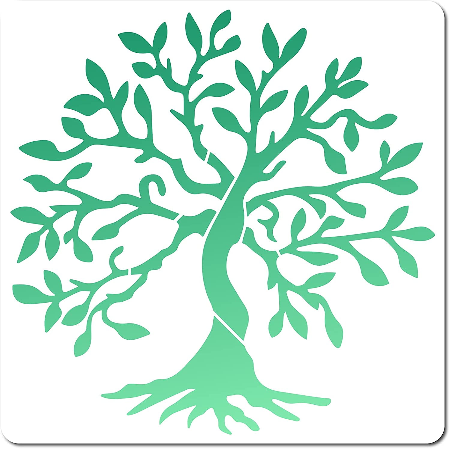 Tree of Life Stencil Leaf Template 10x10 Inch Large Reusable Decoration ...