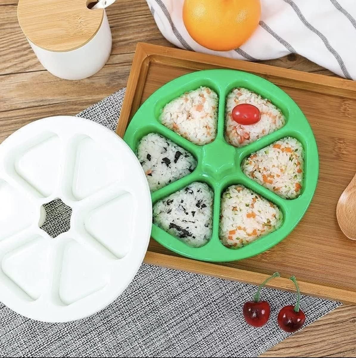 DIY Triangle Sushi Mold, Food Grade BPA free Onigiri Maker Onigiri Rice ...