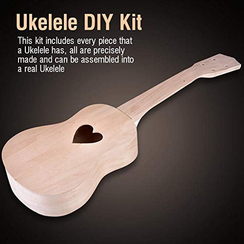 DIY Ukulele DIY Kit, Make Your Own 21 Inch Ukulele Basswood 4 String ...
