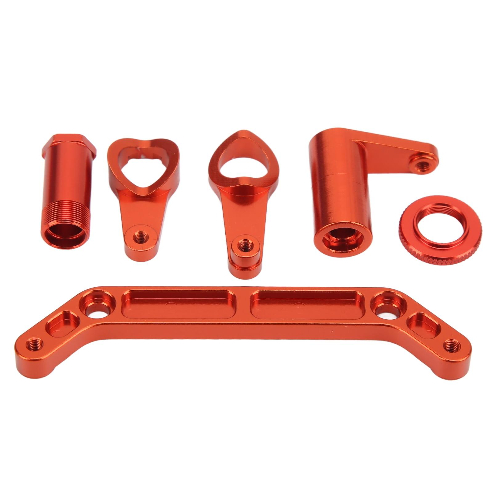DIY Upgrade for 1/10 Scale Truck Red Aluminum Alloy RC Steering Kit ...