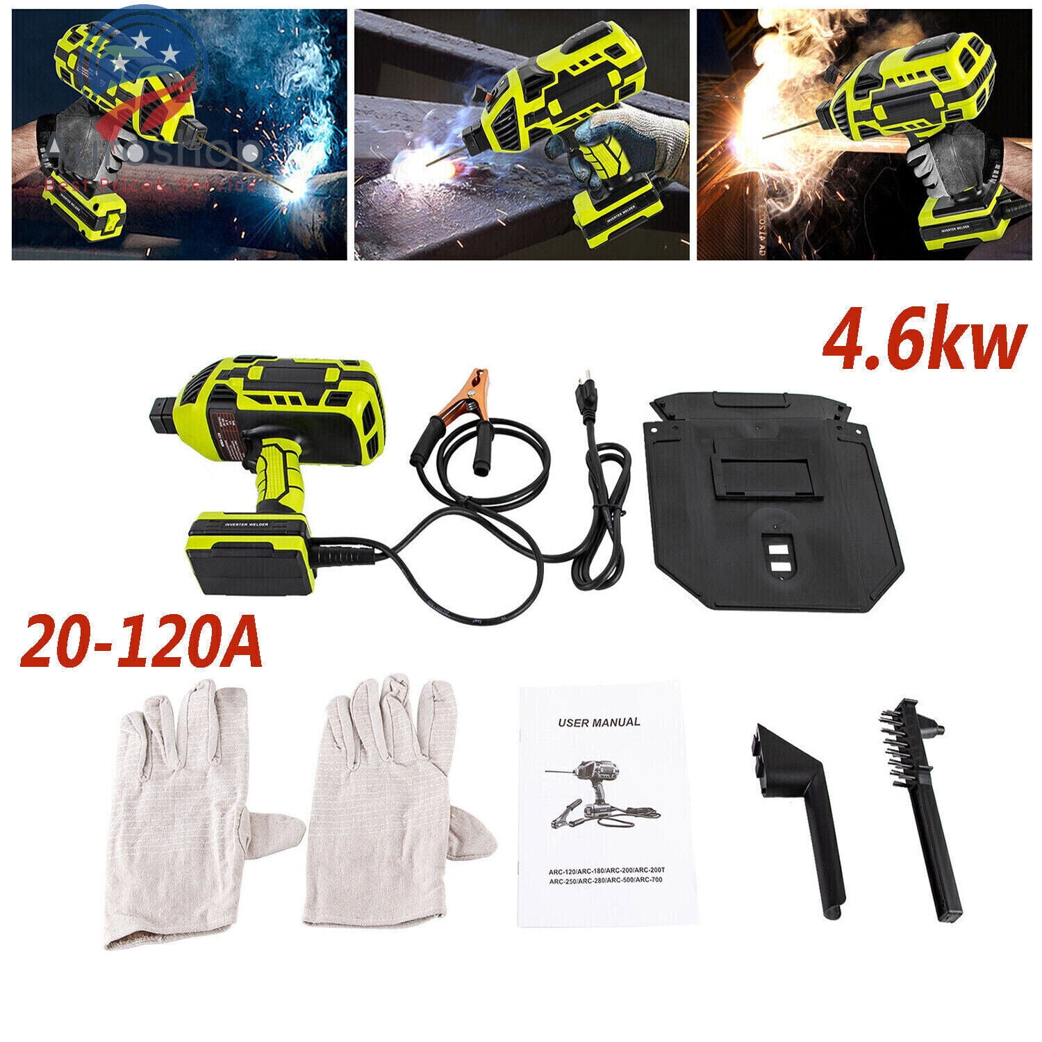 DIY Upgraded Welding Machine 4600w Handheld Electric Portable ARC ...