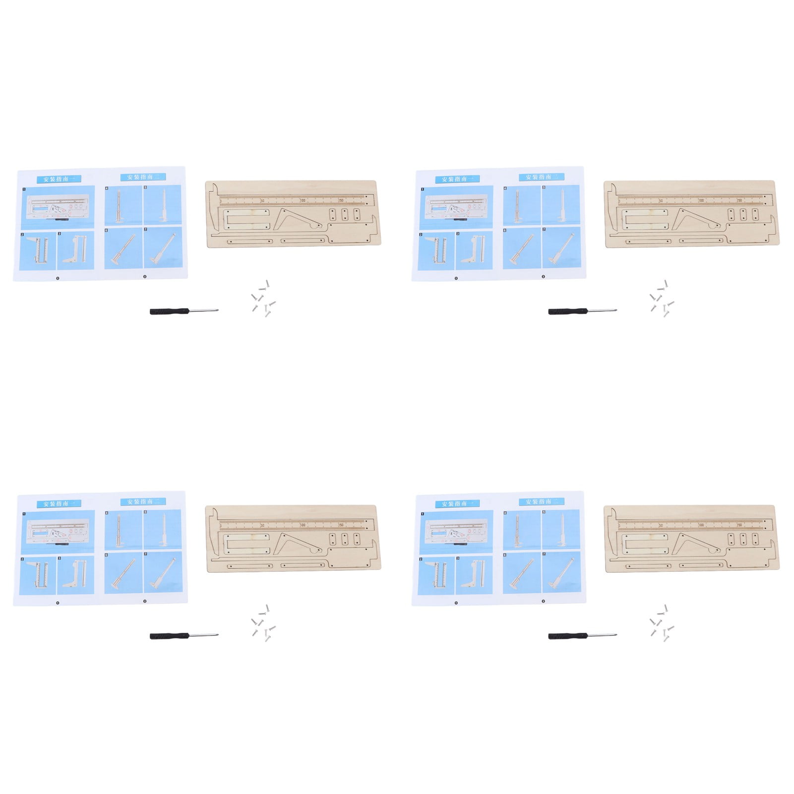 DIY Vernier Caliper Wooden Children Assembling Toy Calliper Measuring ...