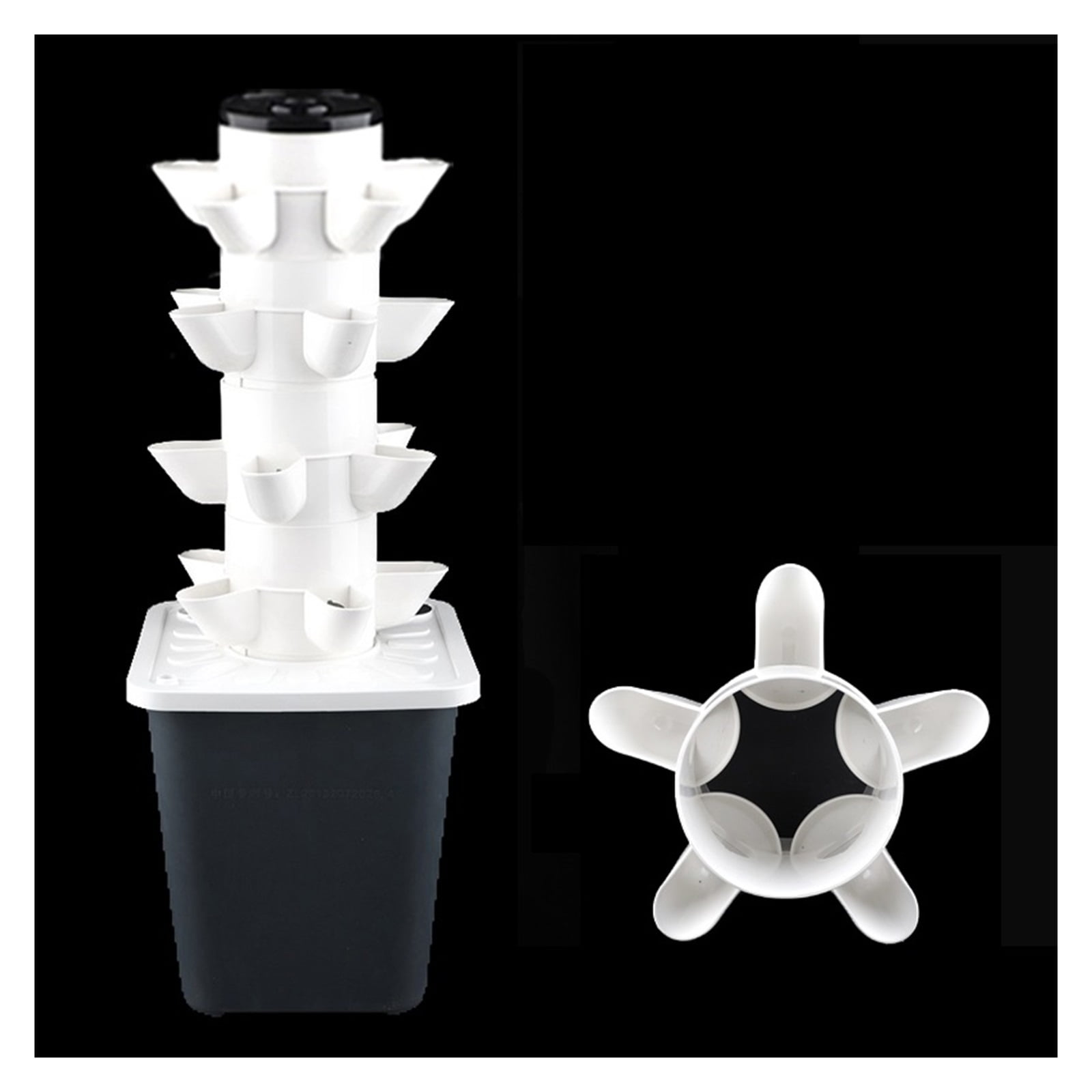 DIY Vertical Tower Planters With 5Holes Detachable PP Colonization Cups ...