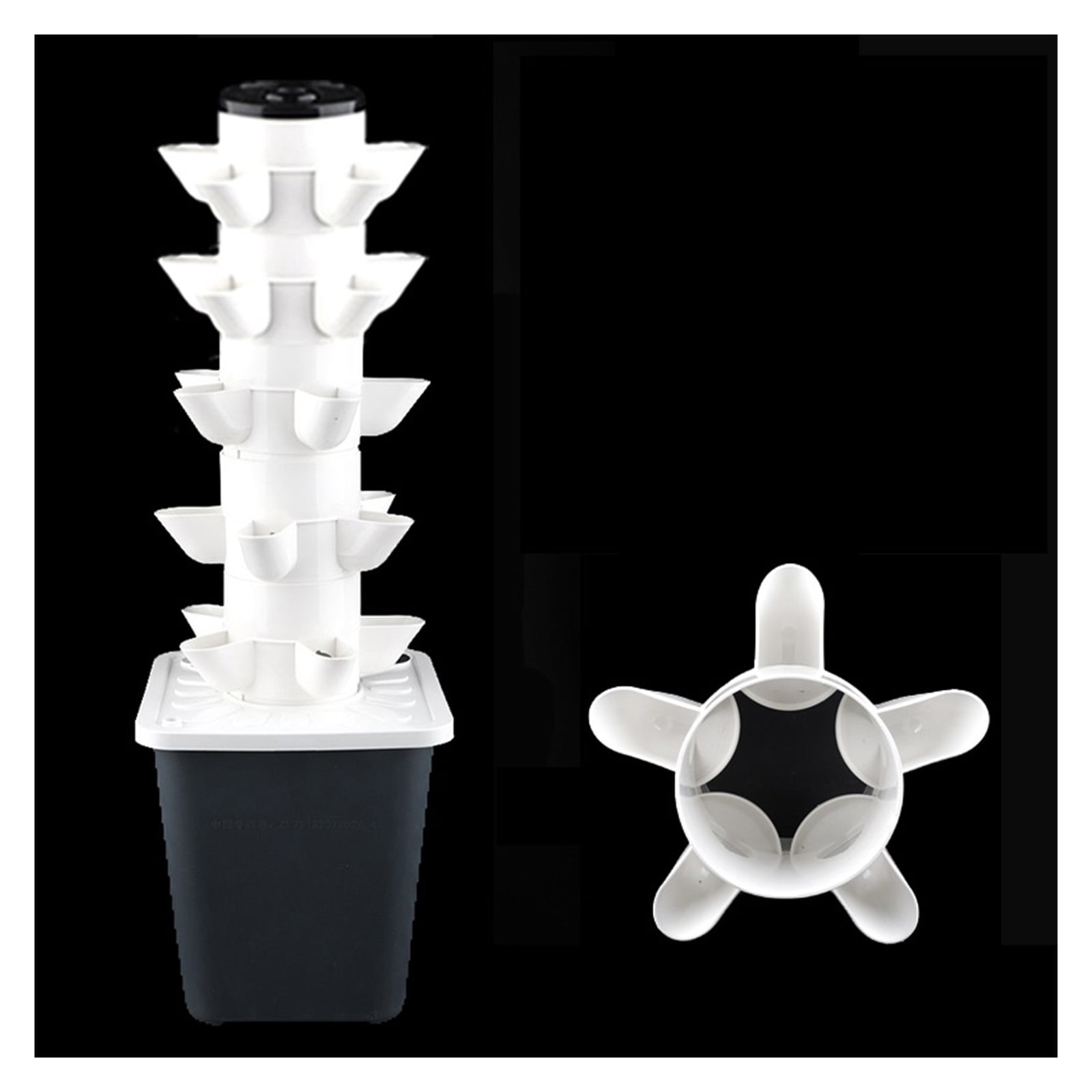 DIY Vertical Tower Planters With 5Holes Detachable PP Colonization Cups ...