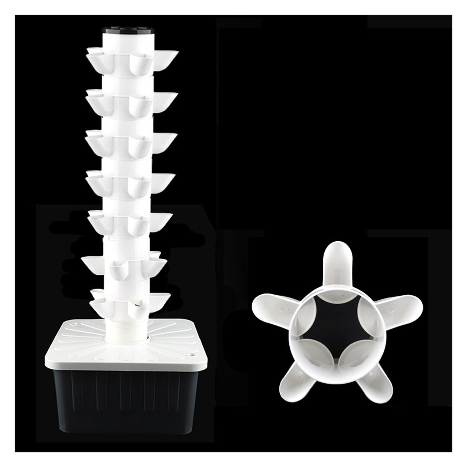 DIY Vertical Tower Planters With 5Holes Detachable PP Colonization Cups ...