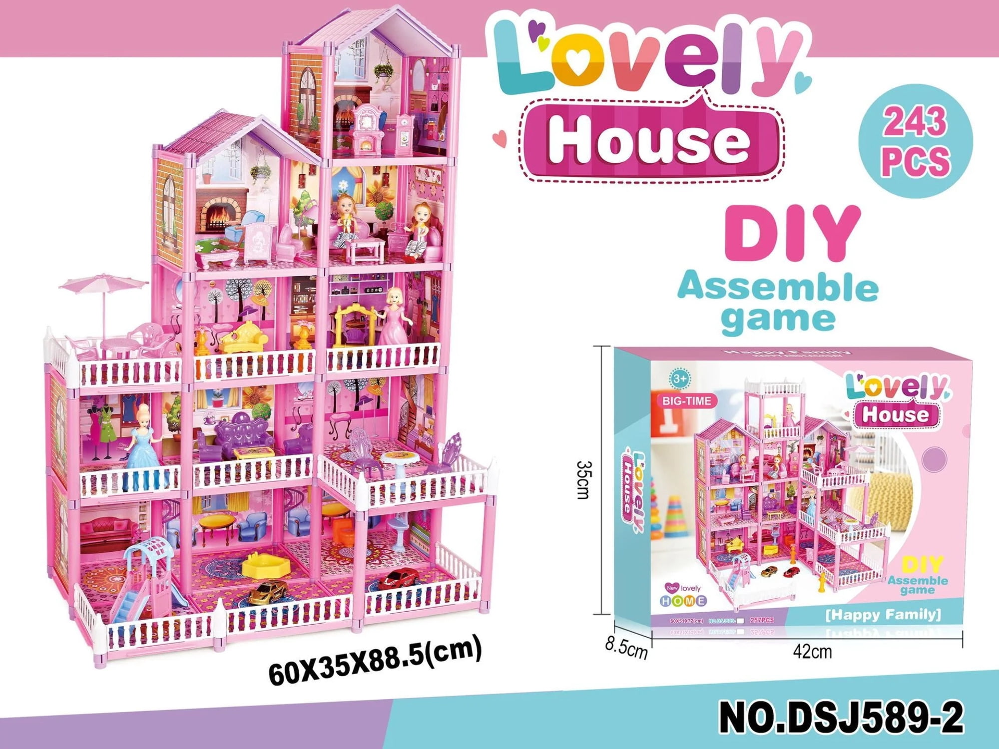 DIY Villa House Paradise House Dream Mansion Toy Castle Creative ...