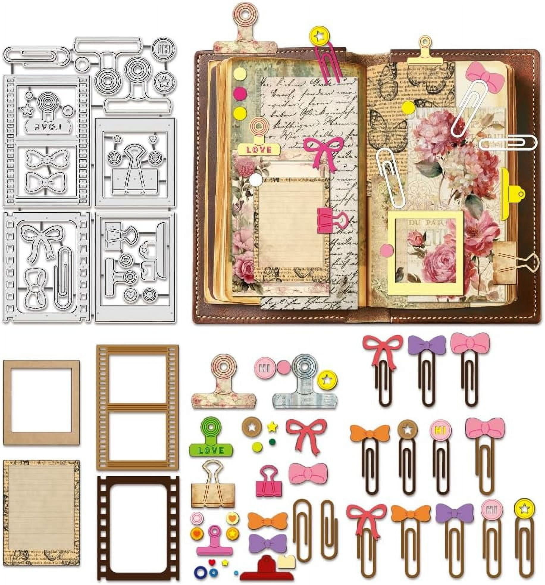 DIY Vintage Folder Clip Carbon Steel Cutting Dies Film Frame Binder ...