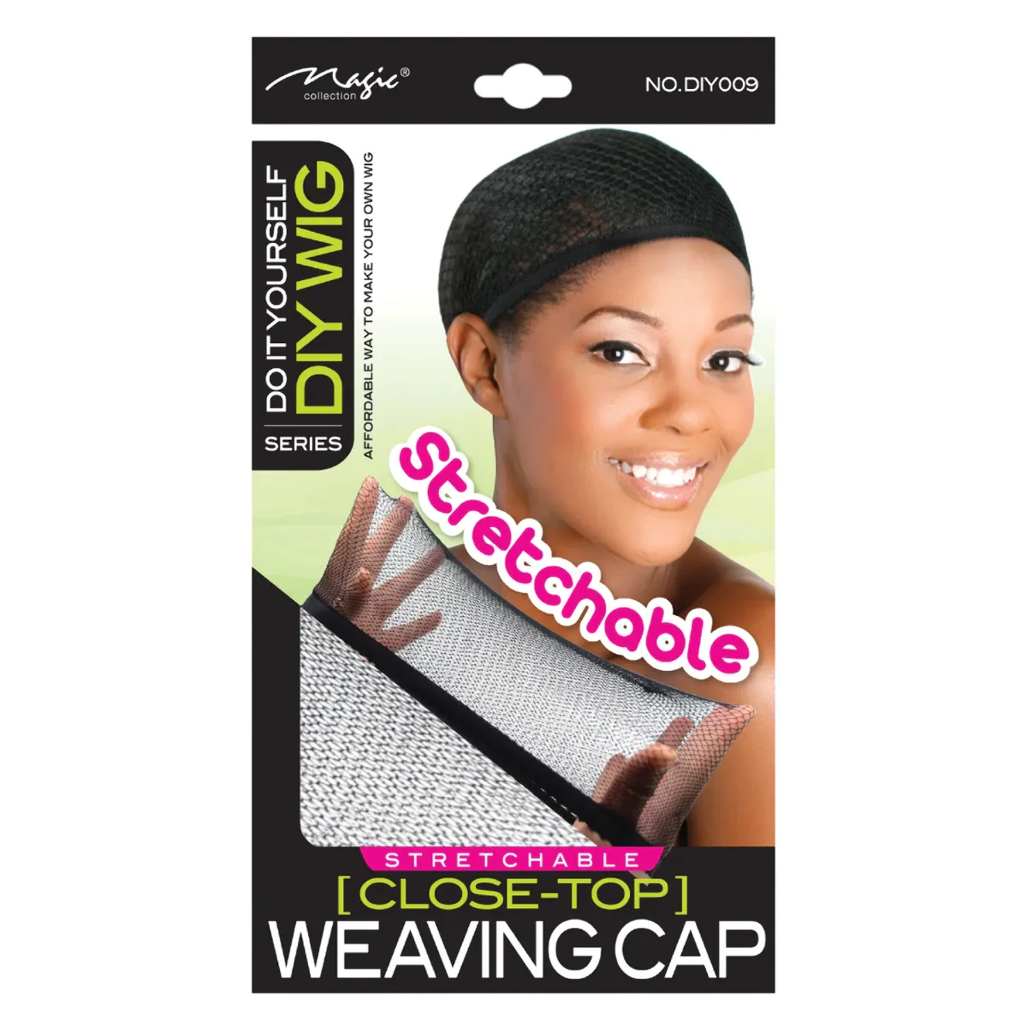 MAGIC COLLECTION - Close-Top Weaving Cap BLACK - Walmart.com