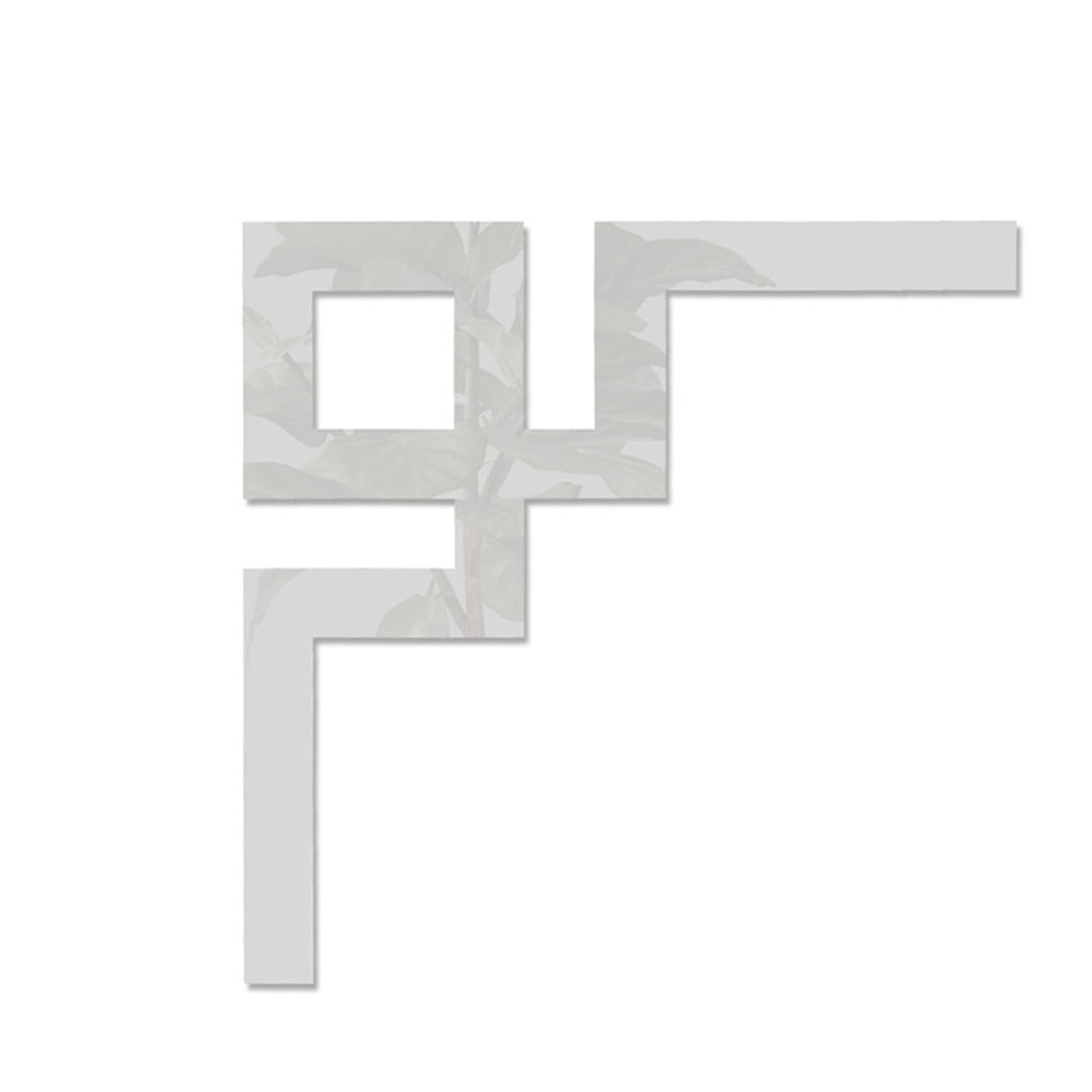 DIY Waist Line 3D Mirror Sticker Acrylic Wall Corner Stickers Home Room ...