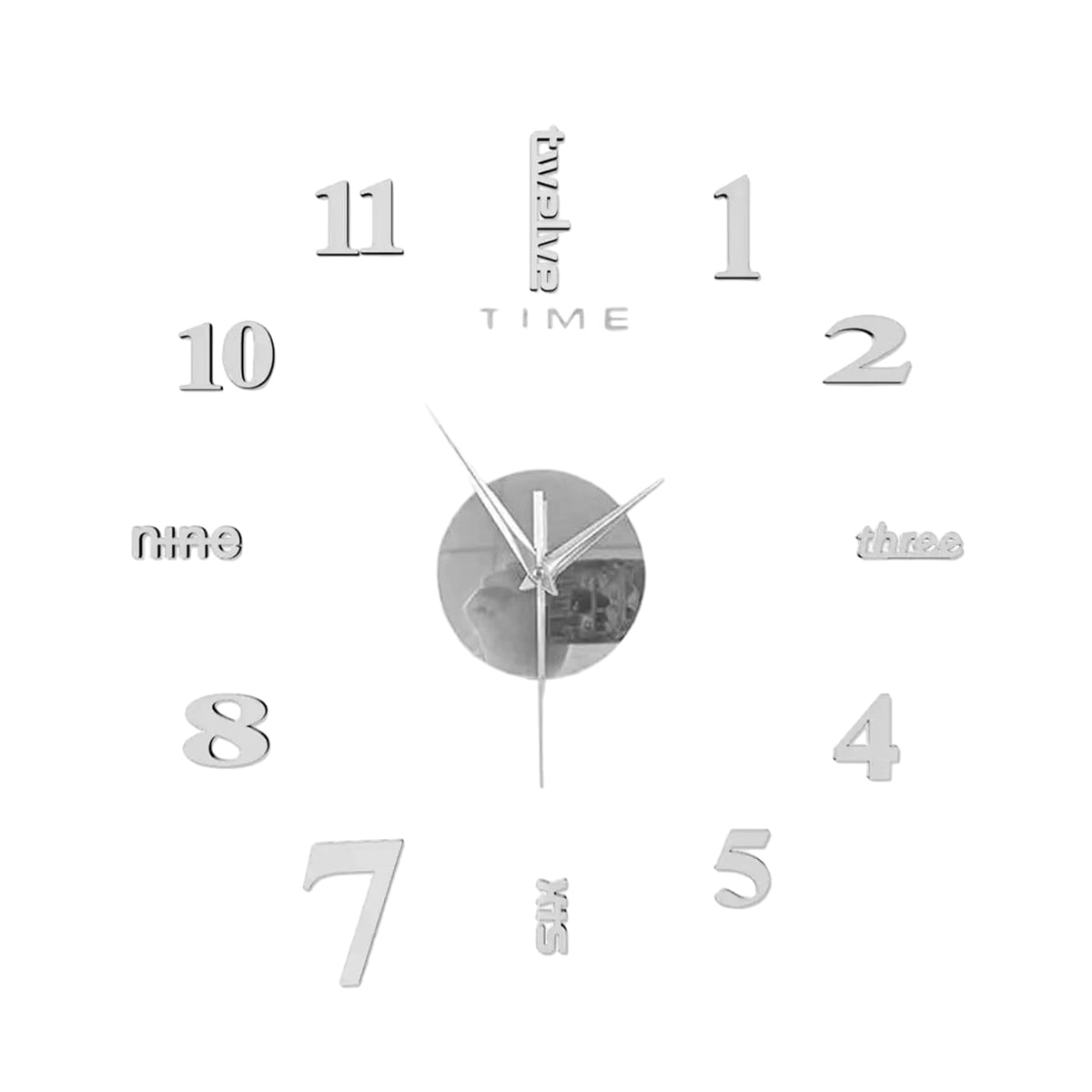 NeveLance DIY Wall Clock,3D Frameless Wall Clock, Modern Design Decor ...