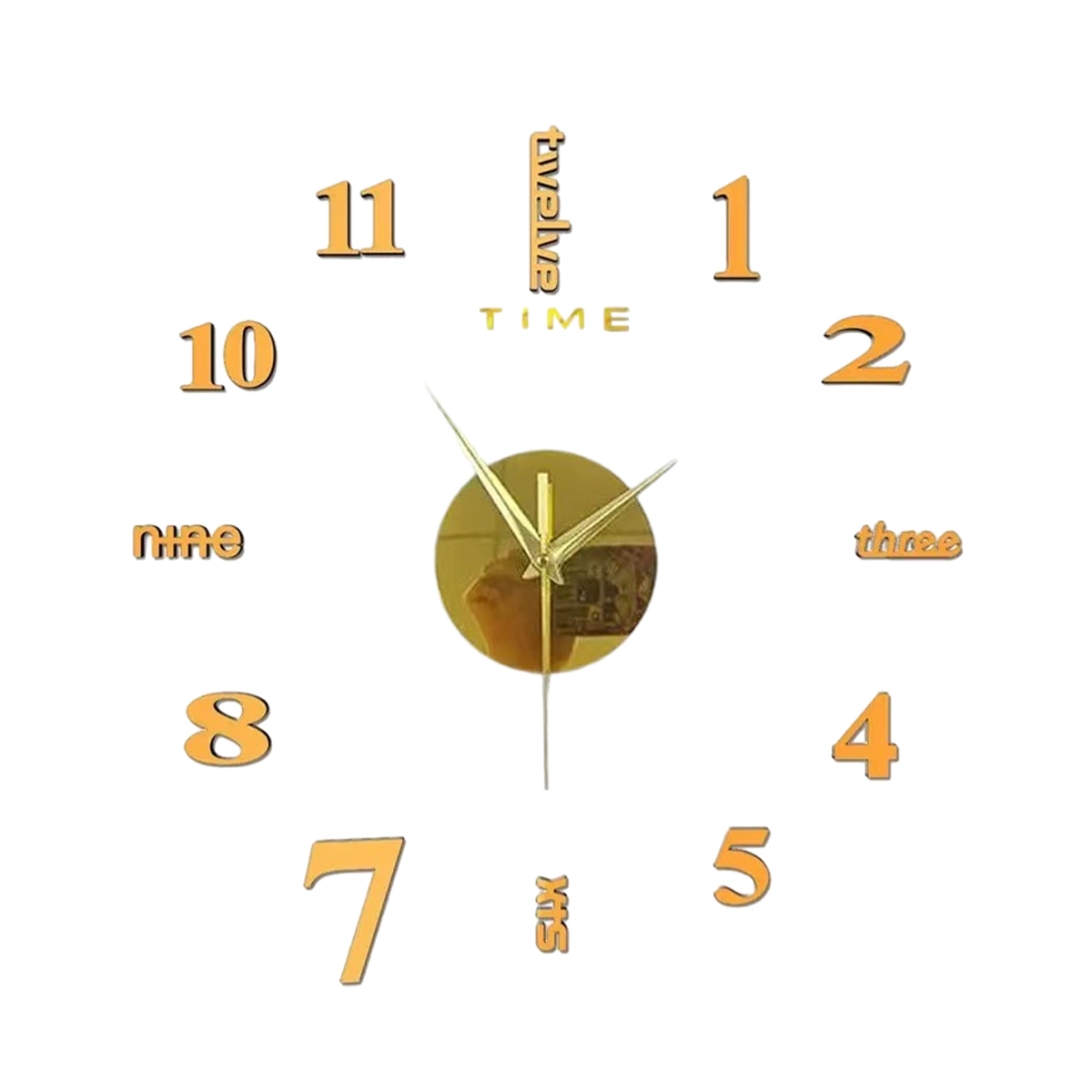 NeveLance DIY Wall Clock,3D Frameless Wall Clock, Modern Design Decor ...