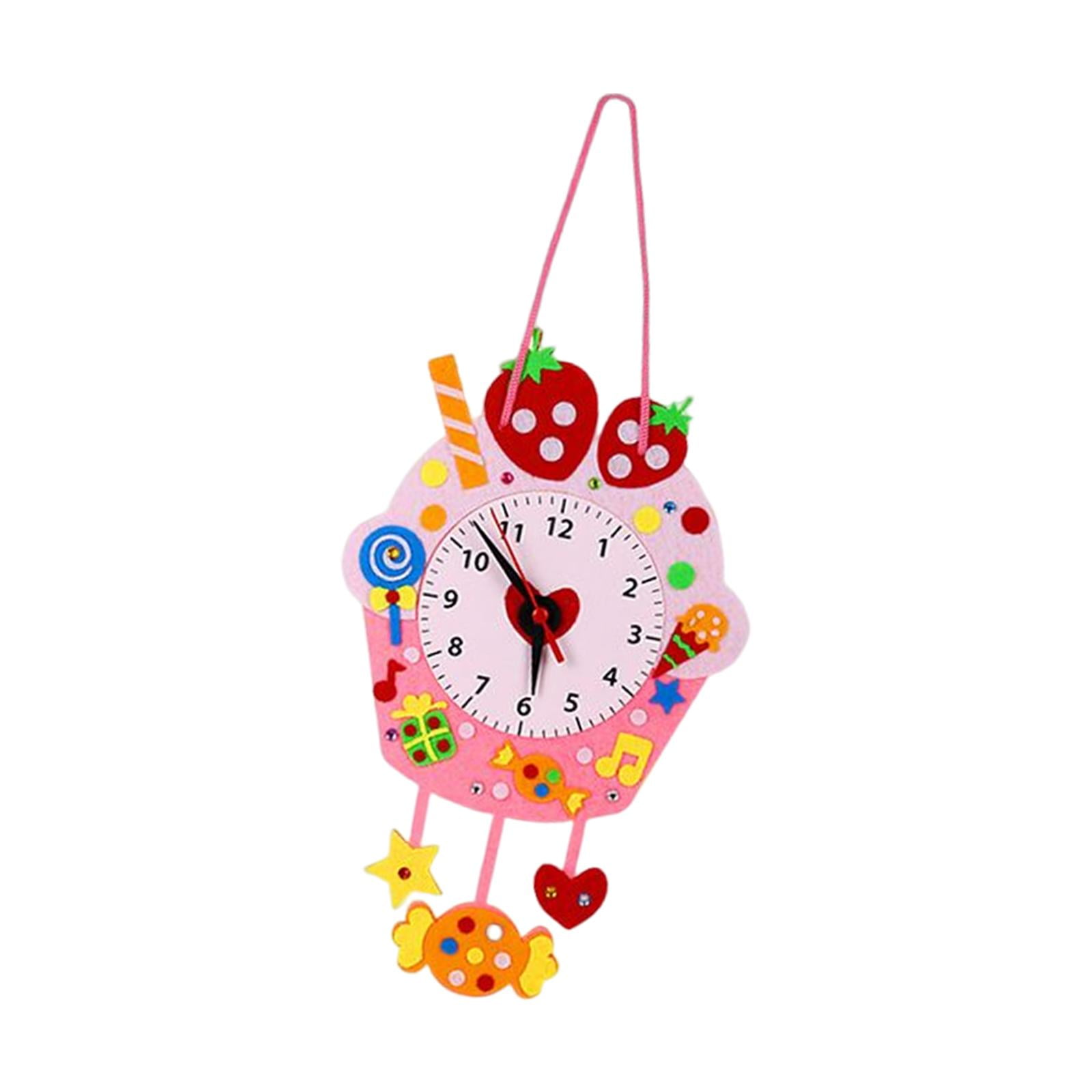 DIY Wall Clock Handmade Material Montessori Educational Toys Early ...