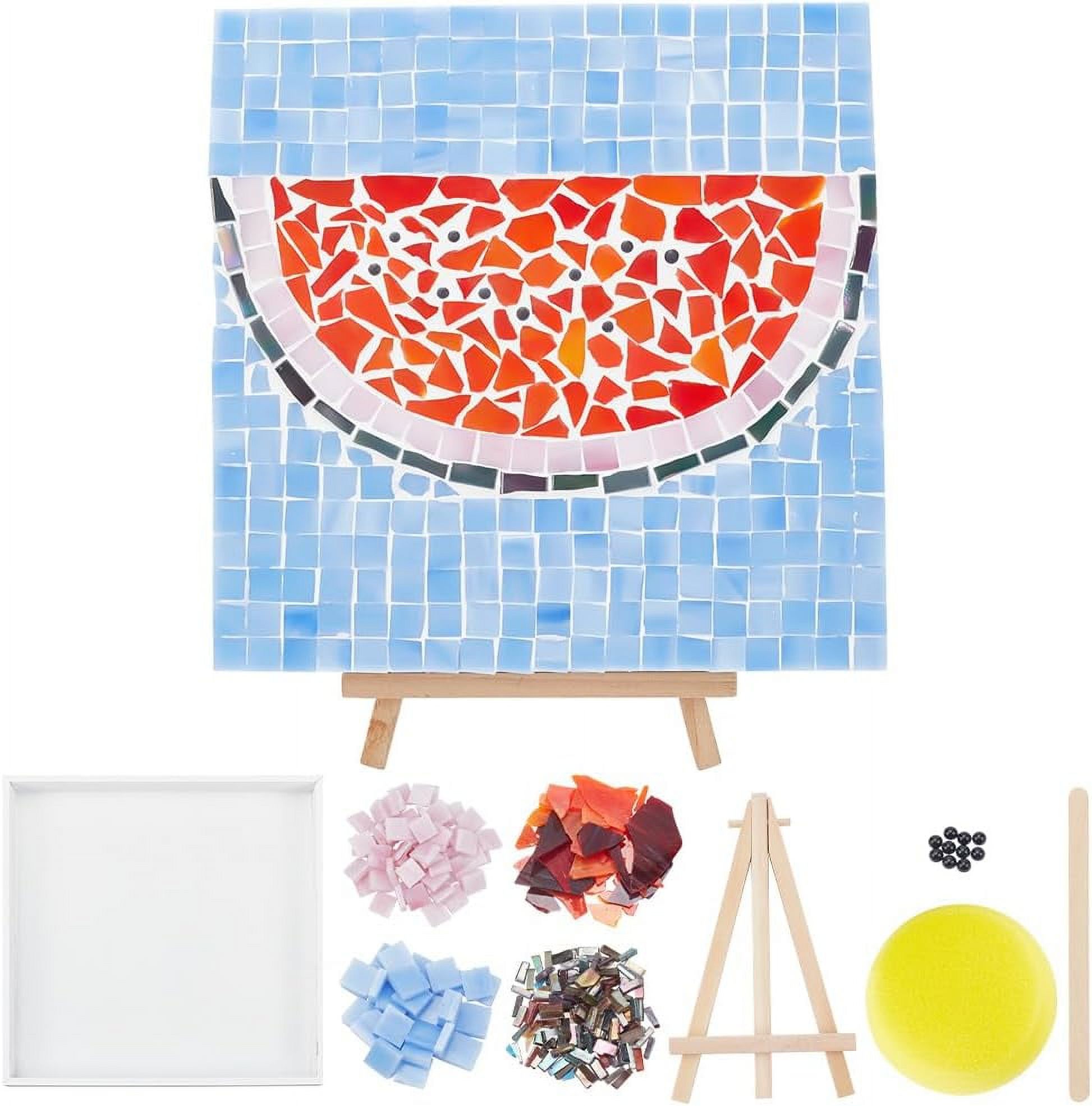 DIY Watermelon Mosaic Kit Mosaic Tiles Glass Mosaic Pieces DIY Fruit ...