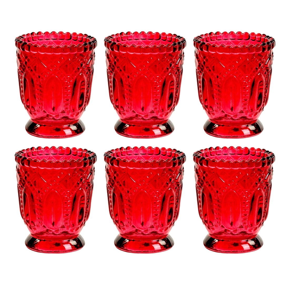 DIY Wedding Koyal Wholesale Vintage Glass Candle Holder (Pack of 6), 3 ... DIY Wedding Koyal Wholesale Vintage Glass Candle Holder (Pack of 6), 3 ...