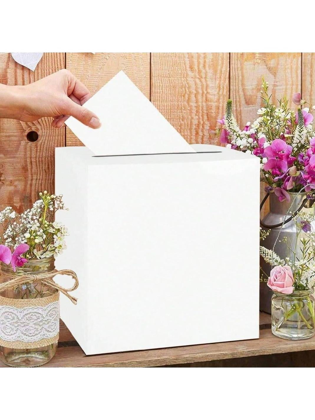 DIY White Card Box Wedding Favors Custom Cardboard Party Table ...