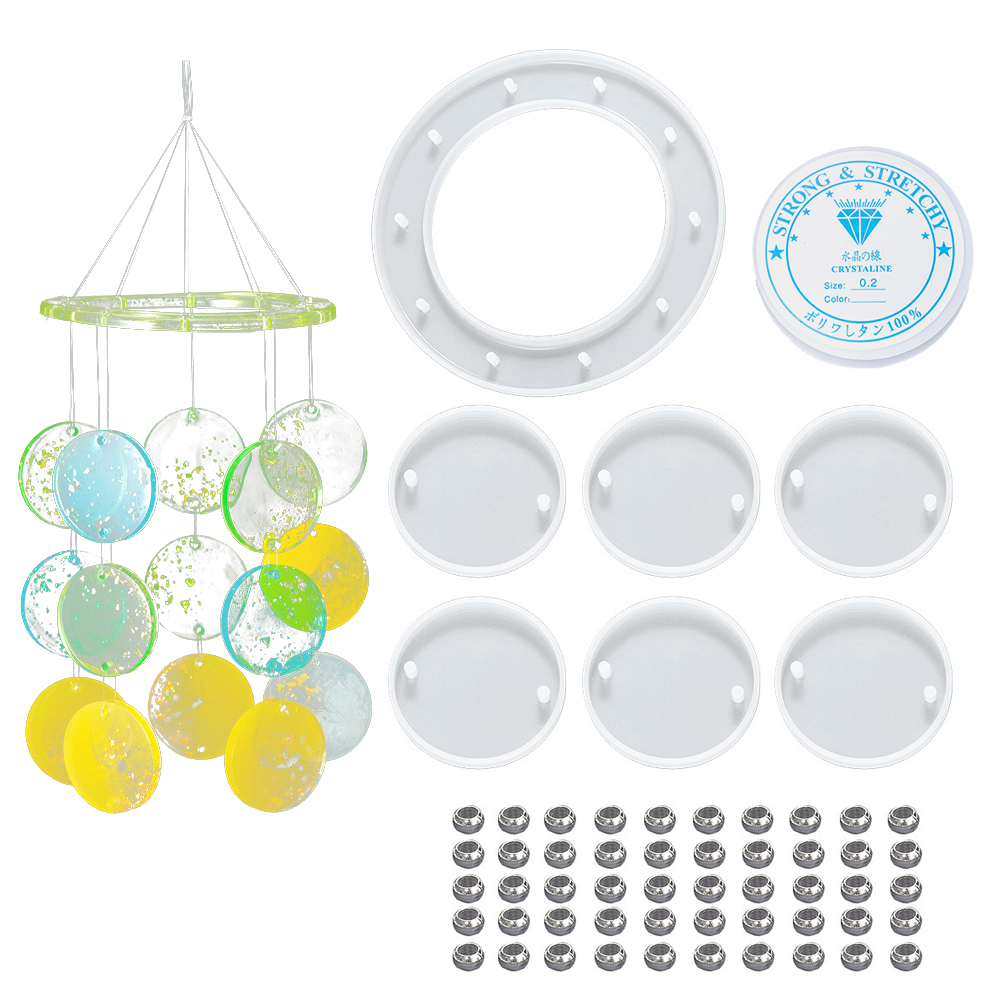 DIY Wind Chime Resin Mould Kit Incluing Silicone Moulds Wind Chime ...