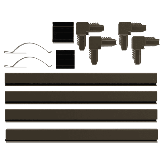 RiteScreen DIY Window Screen Kit, Aluminum Frame, Adjustable Sizes ...