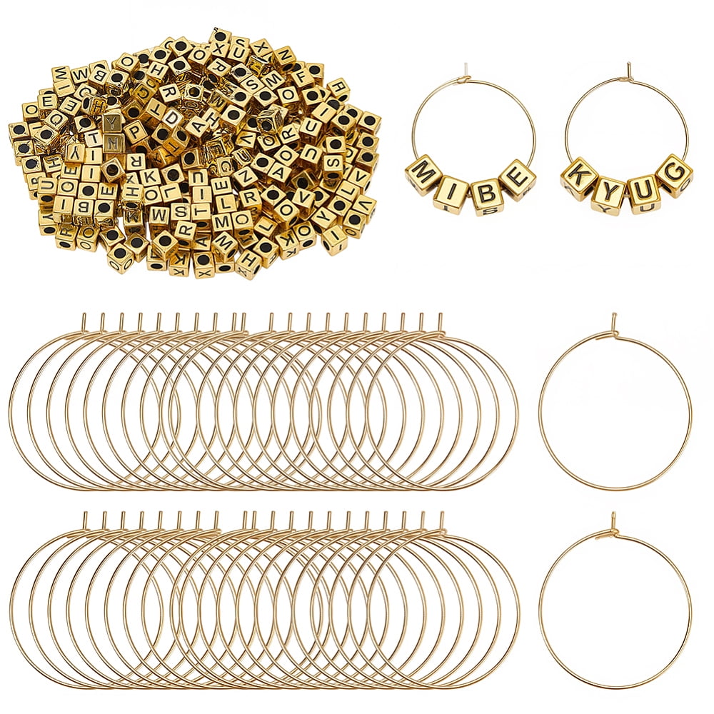 DIY Wine Glass Charms Making Kits including 304 Stainless Steel Hoop ...