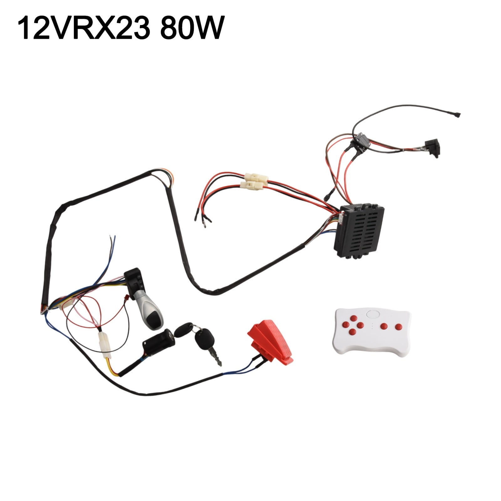 DIY Wire Switch Receiver RC Kit modified of Kids Electric Car RX23 12V ...