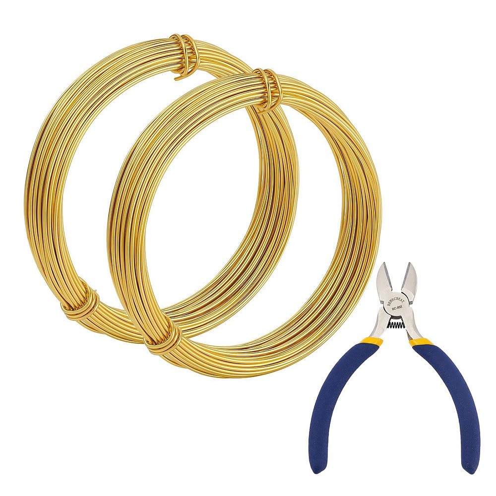 DIY Wire Wrapped Jewelry Kits with Aluminum Wire and Iron Side-Cutting ...